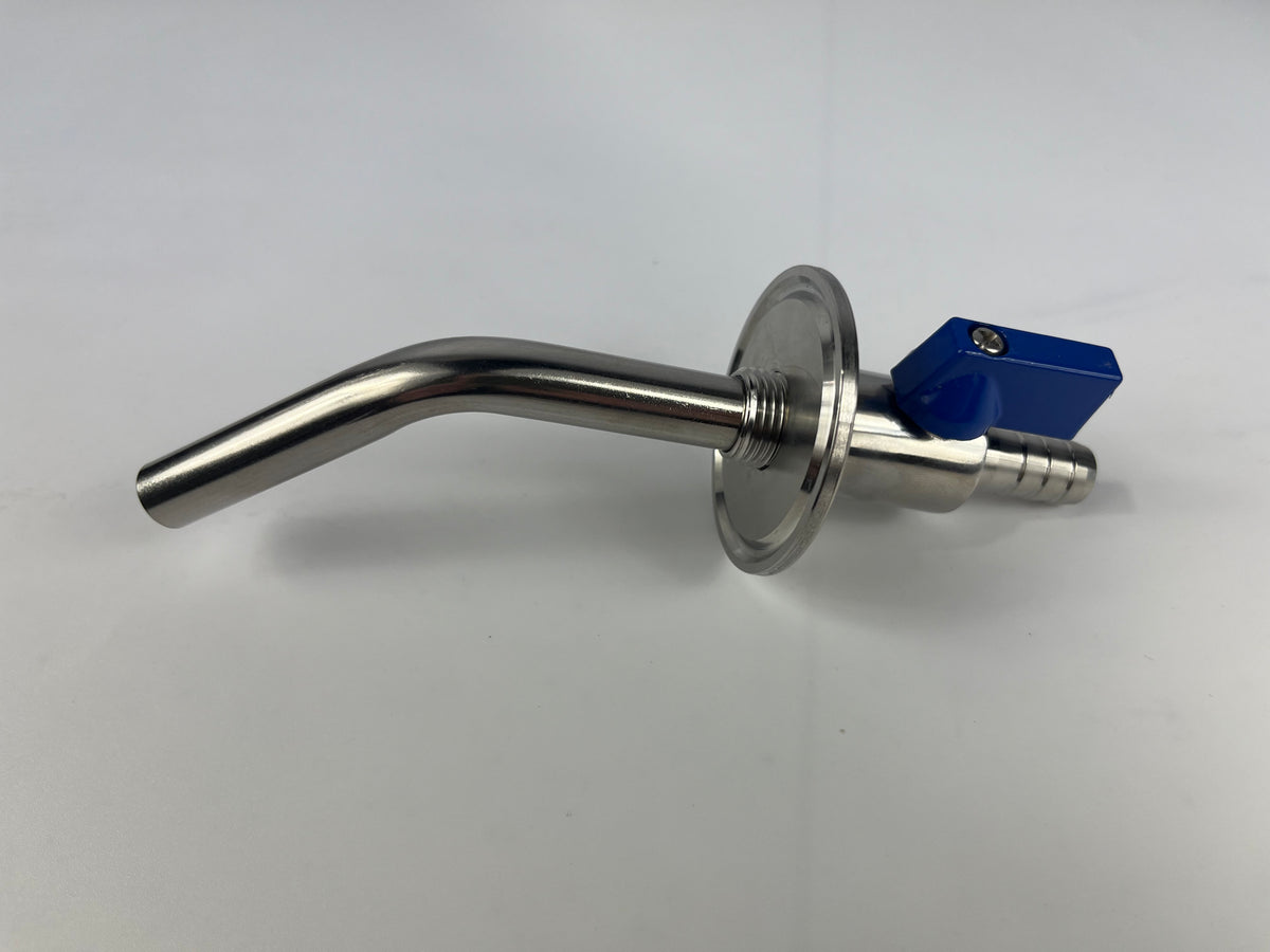 1.5" Tri Clamp Racking Valve with Rotatable Racking Arm - Delta Brewing ...